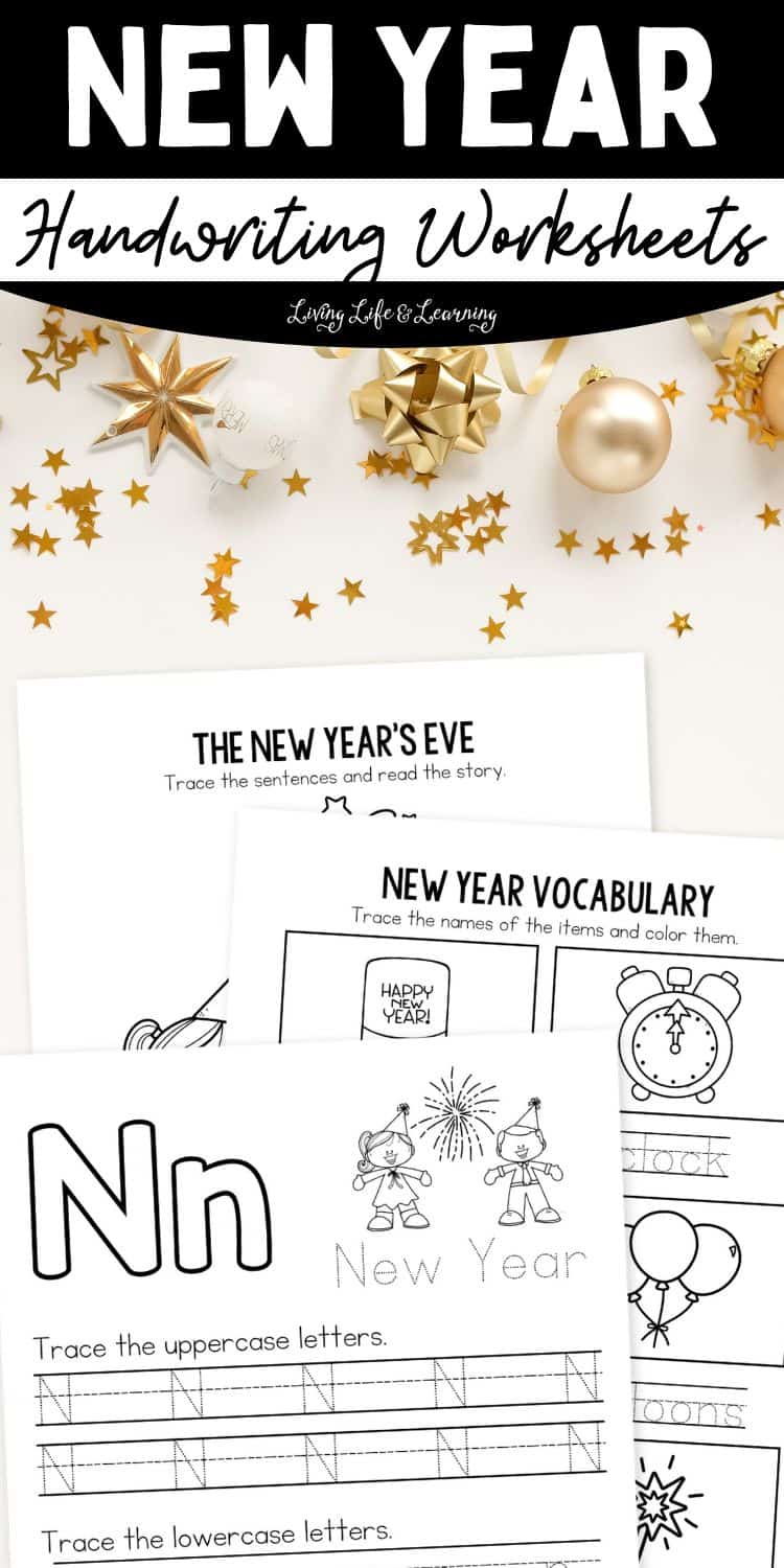 New Year Handwriting Worksheets to Boost Writing