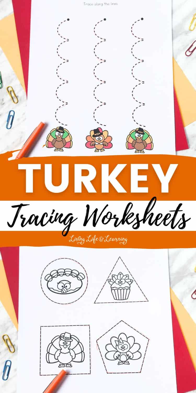 Turkey Tracing Worksheets: Enhance Pre-Writing Skills