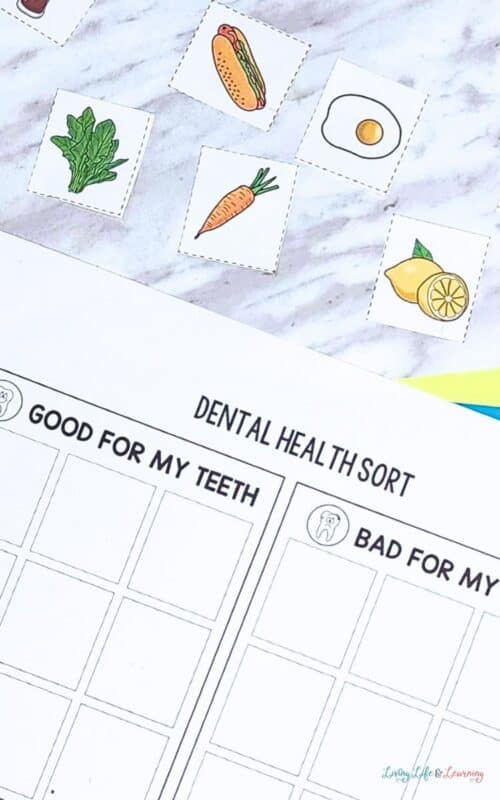 Dental Health Sorting Activity to Teach Oral Care