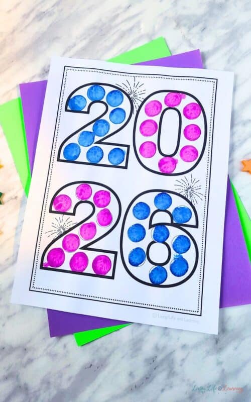 New Year Do a Dot Printables: Fun Learning Ideas