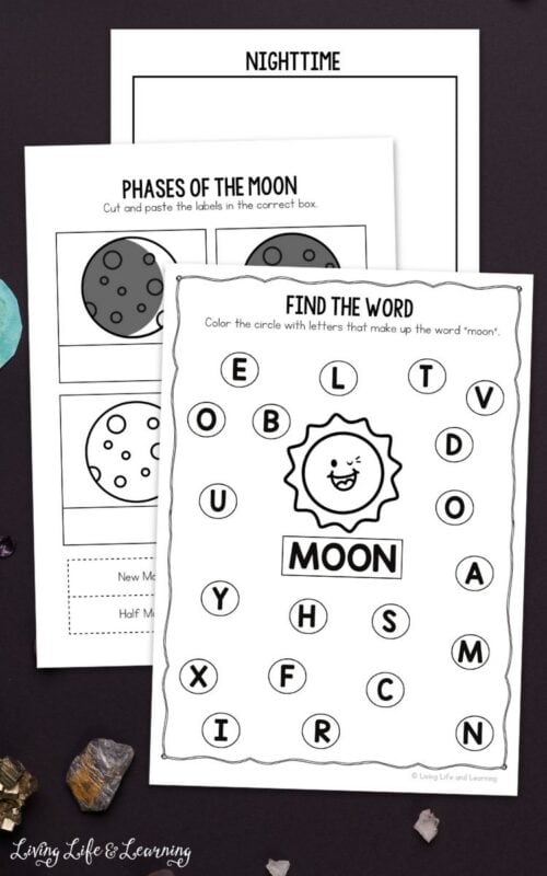 Moon Worksheets for Kindergarten: Engaging Space Activities