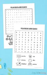 Polar Bear Word Search Printable Boosts Learning Experience