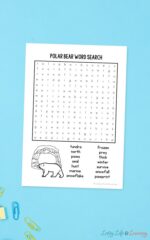 Polar Bear Word Search Printable Boosts Learning Experience