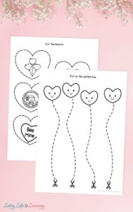Valentine's Day Cutting Worksheets: Easy Learning Tools