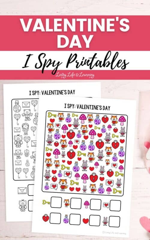 Valentine's Day I Spy Printables for Fun Learning
