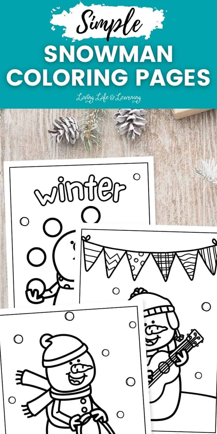 Simple Snowman Coloring Pages to Enhance Learning