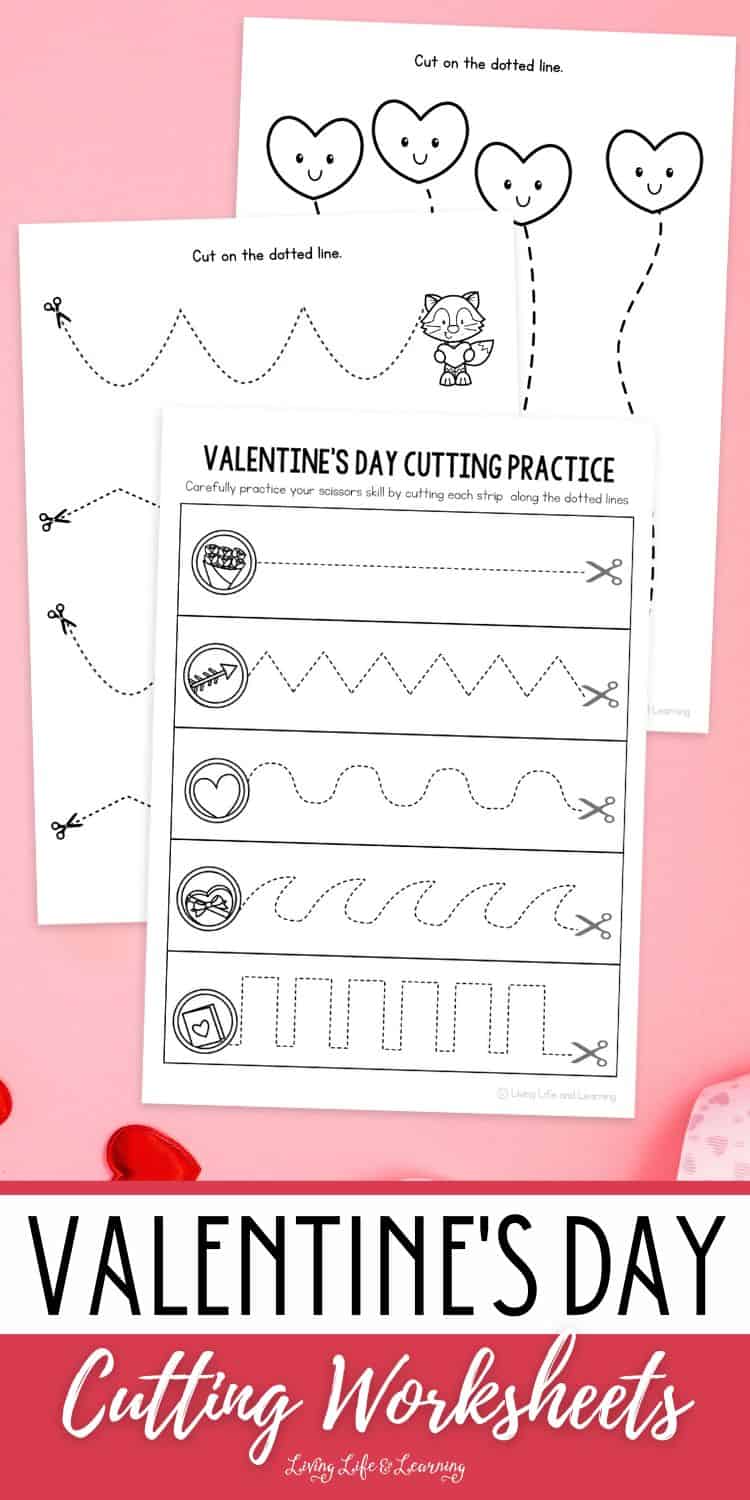 Valentine's Day Cutting Worksheets: Easy Learning Tools