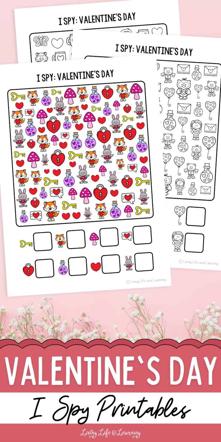 Valentine's Day I Spy Printables for Fun Learning
