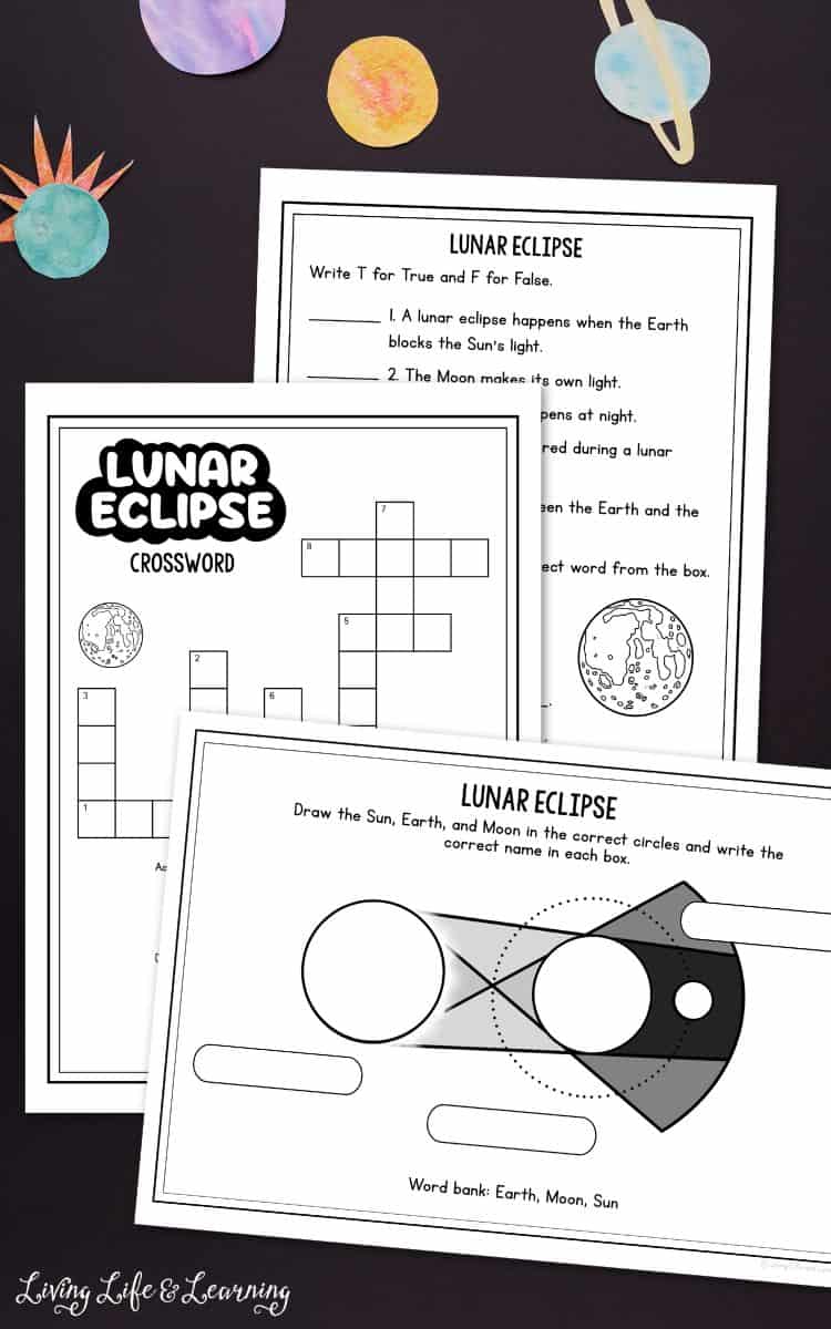 Fun Lunar Eclipse Worksheets for Elementary Students