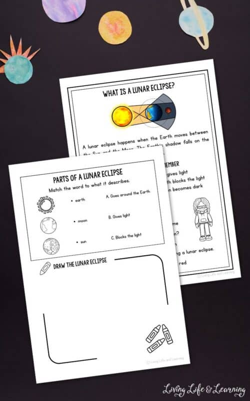 Fun Lunar Eclipse Worksheets for Elementary Students