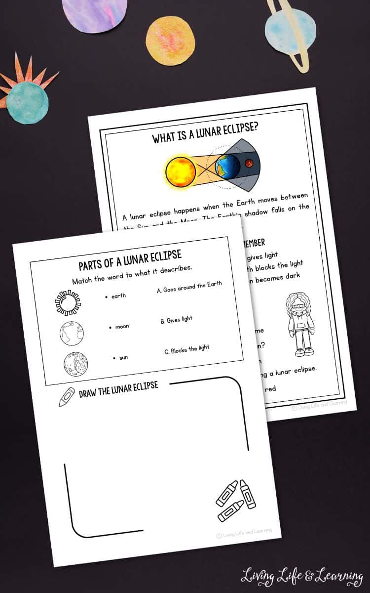 Fun Lunar Eclipse Worksheets for Elementary Students