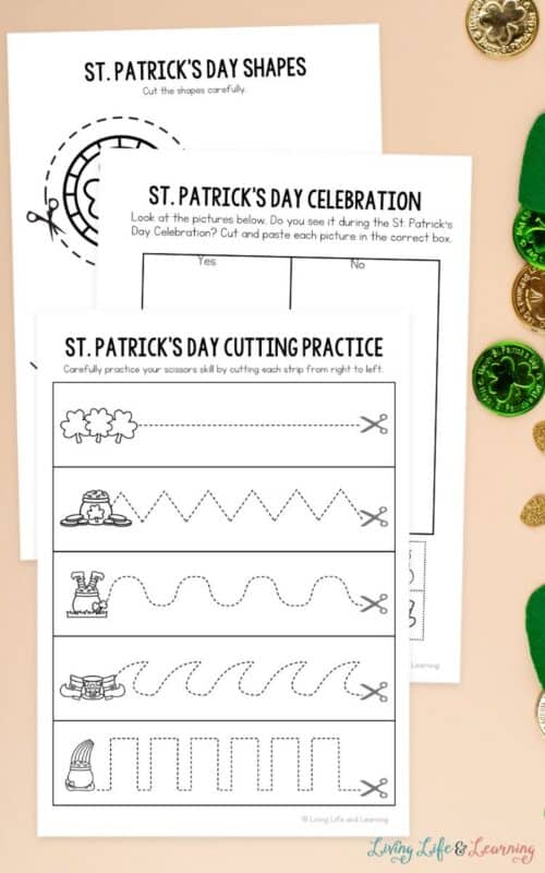 St. Patrick's Day Cutting Worksheets: Engage Your Kindergartener