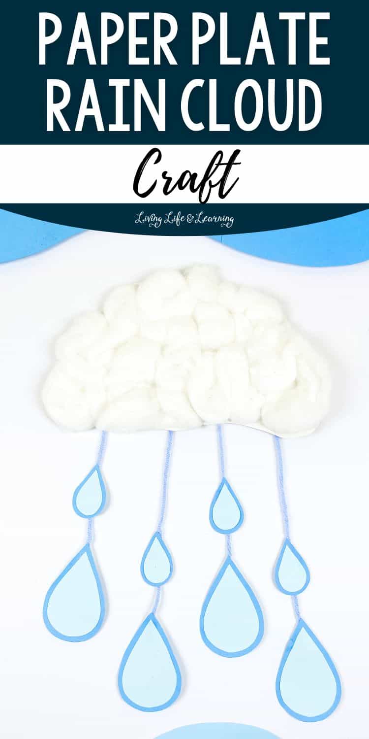 Paper Plate Rain Cloud Craft to Teach Weather Concepts