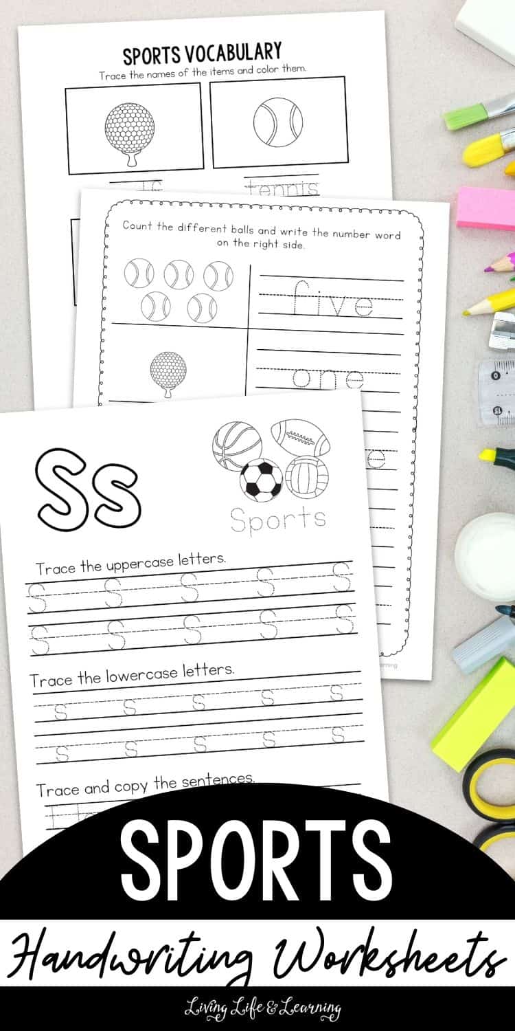 Sports Handwriting Worksheets to Boost Motor Skills