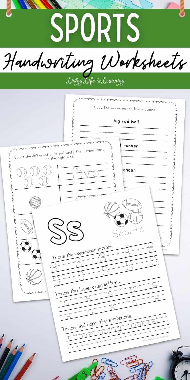 Sports Handwriting Worksheets to Boost Motor Skills