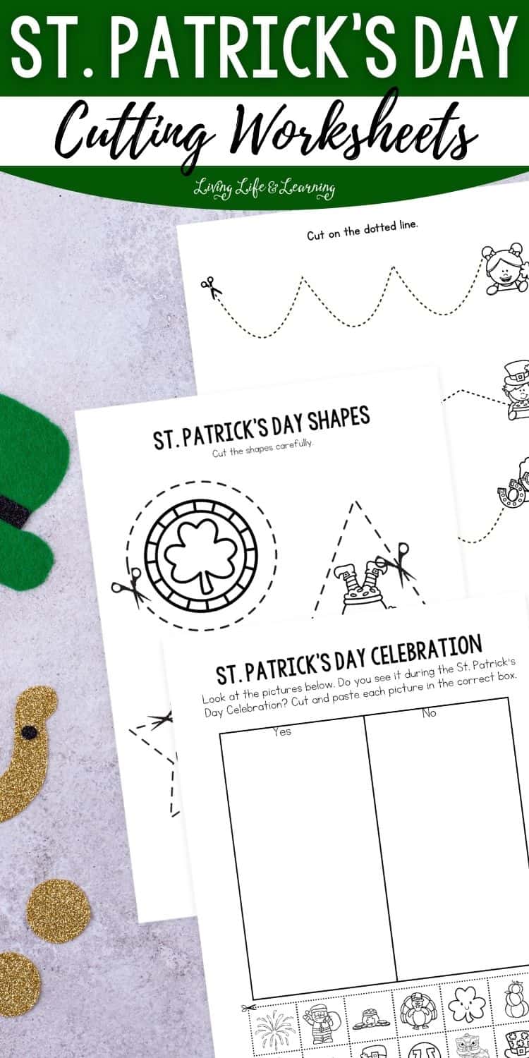 St. Patrick's Day Cutting Worksheets: Engage Your Kindergartener