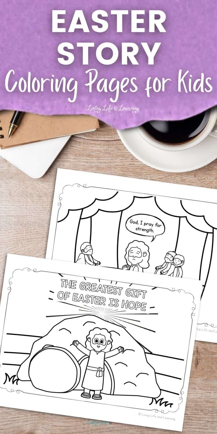 Easter Story Coloring Pages for Kids Creative Fun