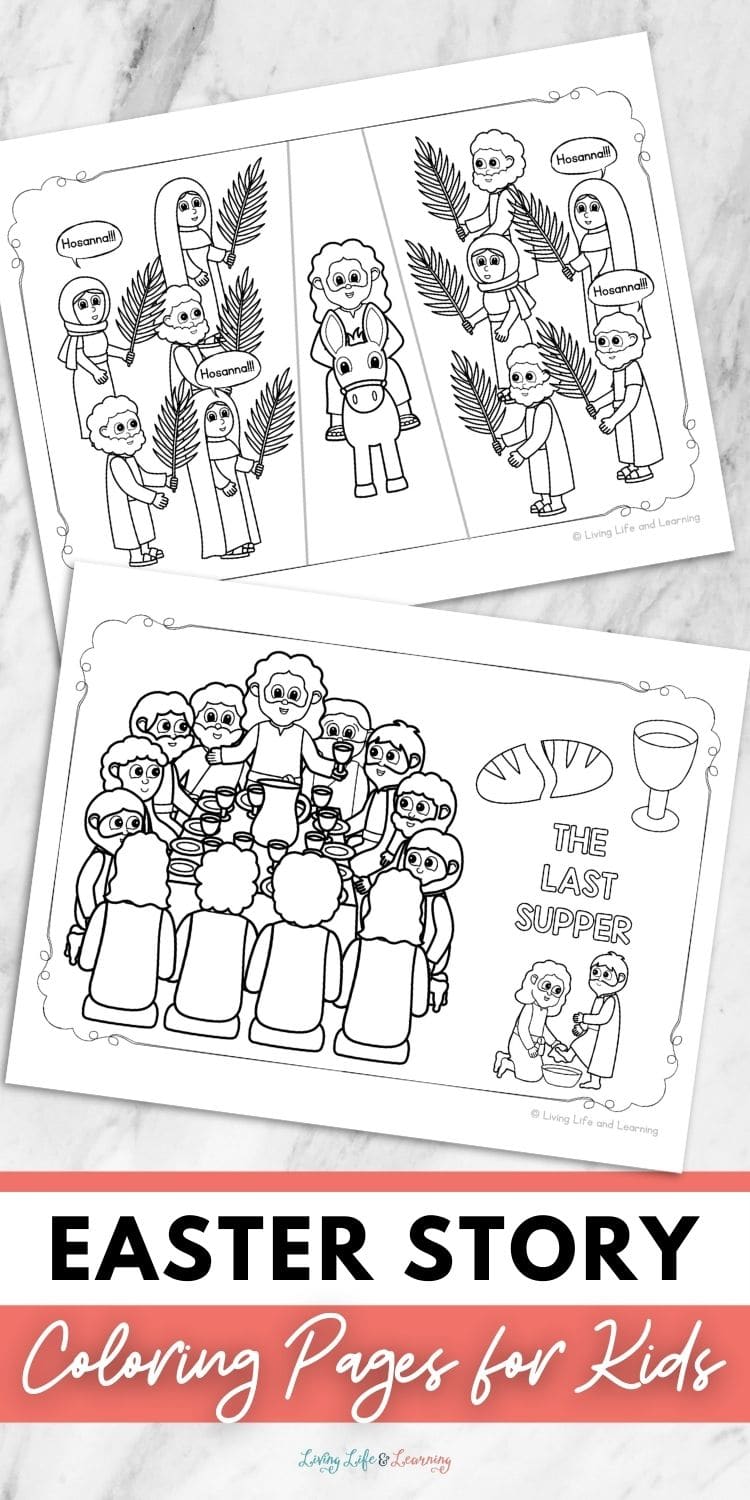 Easter Story Coloring Pages for Kids Creative Fun