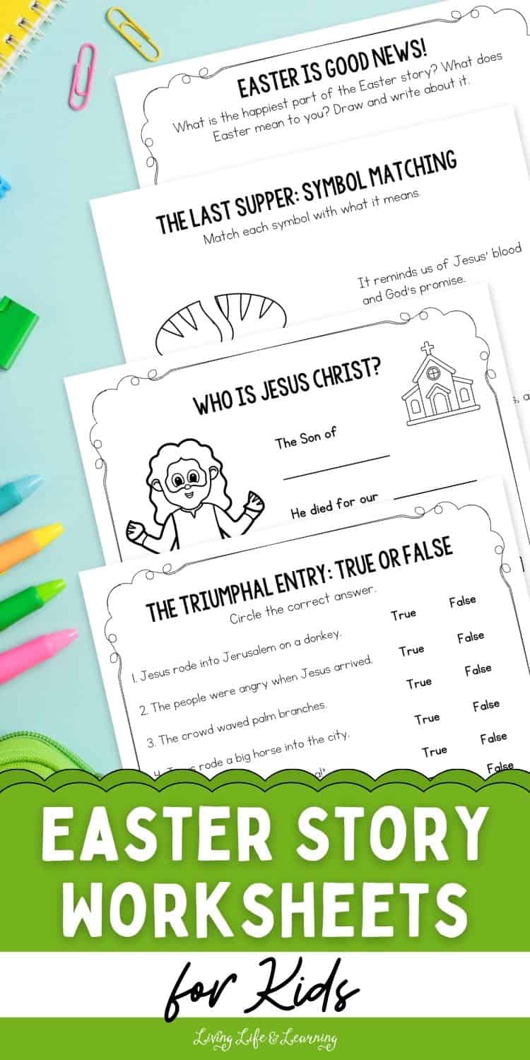 Easter Story Worksheets for Kids to Enhance Learning