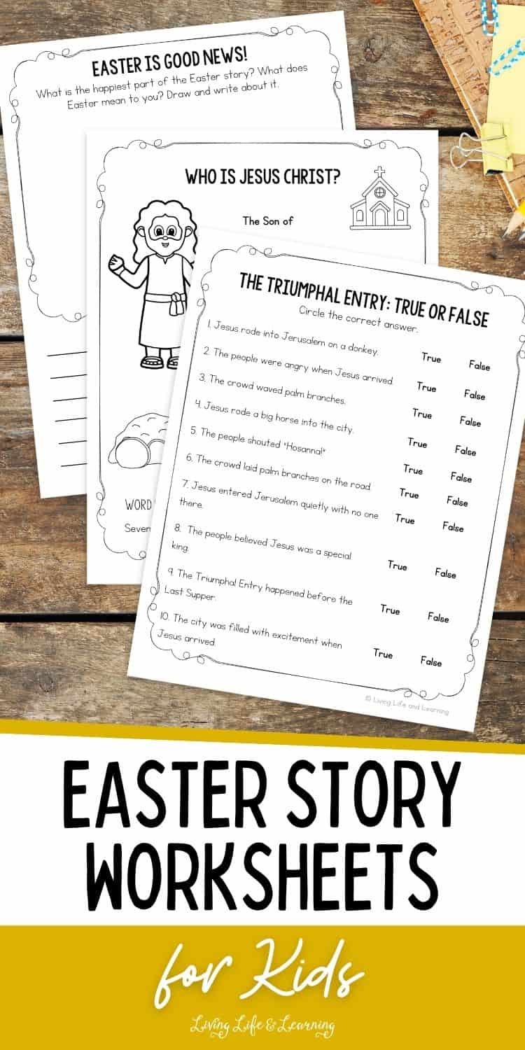 Easter Story Worksheets for Kids to Enhance Learning