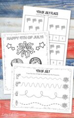 4th of July Worksheets for Preschool Independence Day