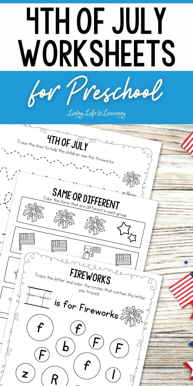 4th of July Worksheets for Preschool Independence Day